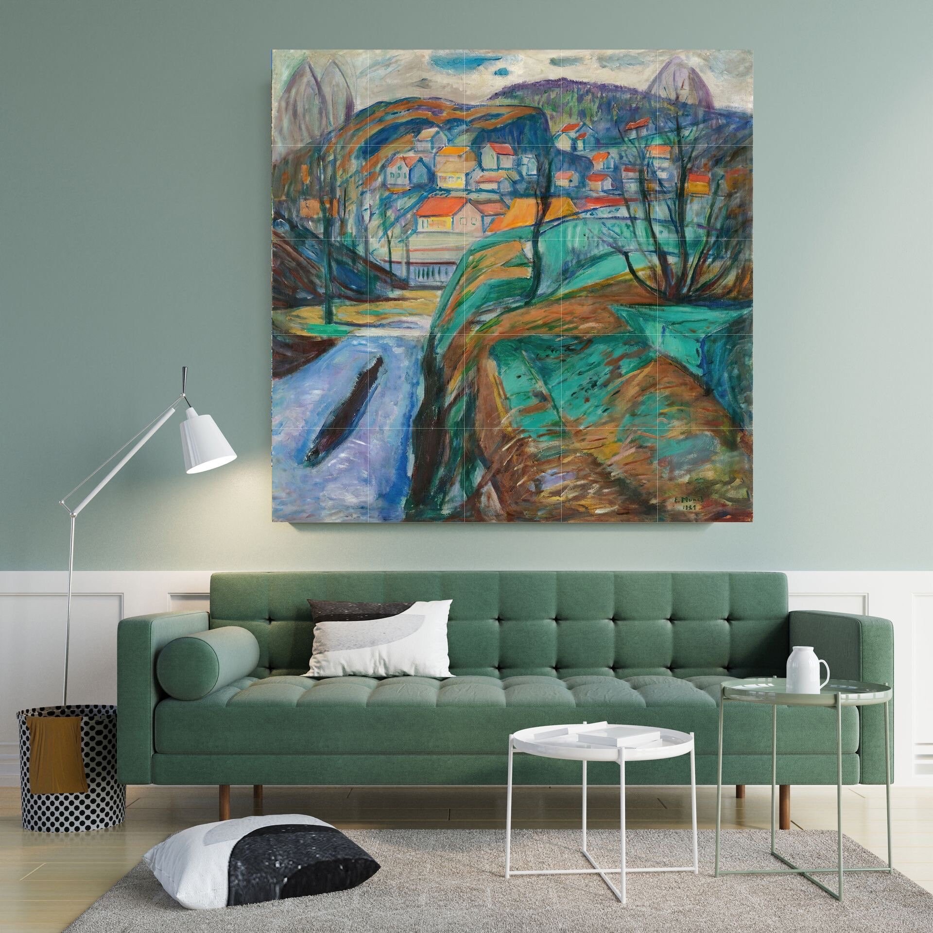 Edvard Munch Ceramic Tile Mural: Kragerø in Spring Art Print - Etsy