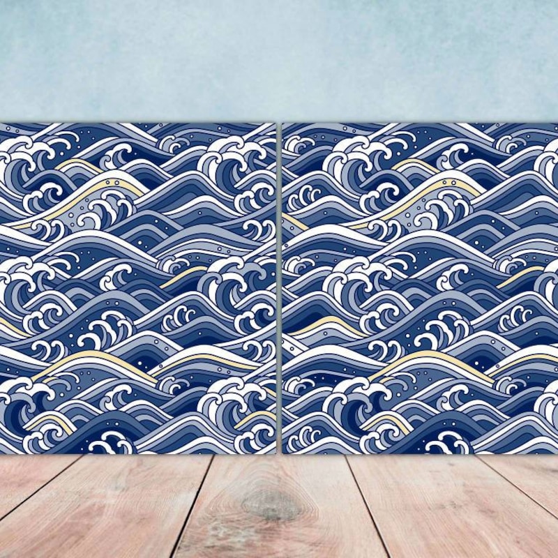 Surfing Ocean Tiles - Etsy UK
