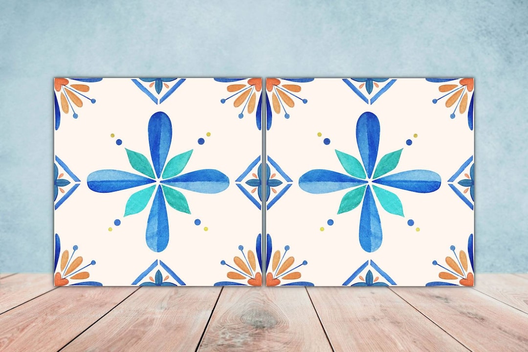 Spanish Mediterranean Ceramic Tiles: Kitchen Backsplash Bath Home Decor ...