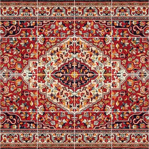 Tile Mural/mosaic Ceramic Panel of Arabic Pattern - Arabic Art Decor ...