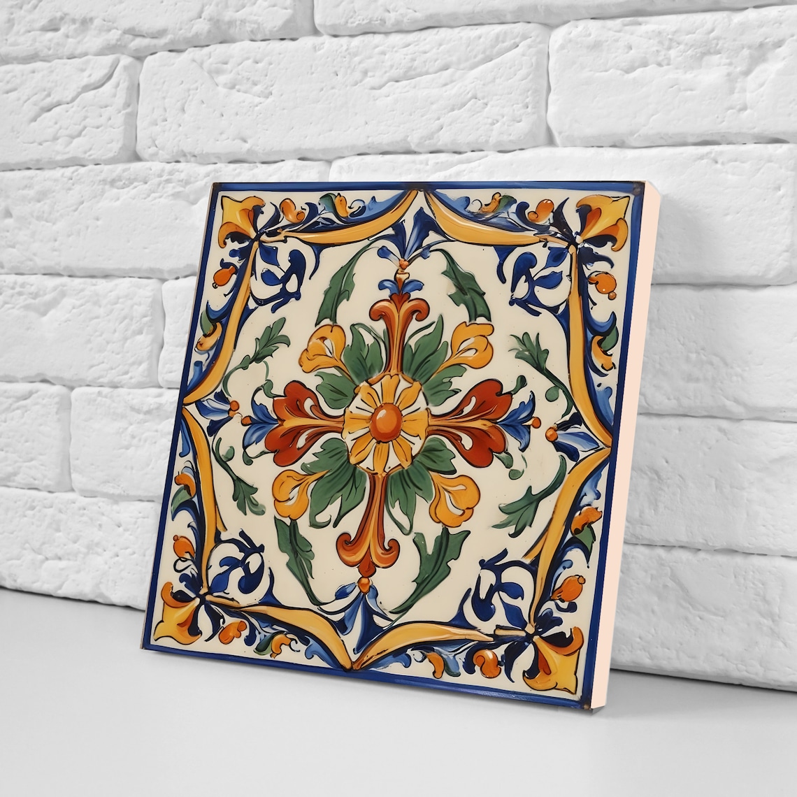 Sicilian Ceramic Tiles: Set of 3 Mediterranean Wall Decor - Etsy