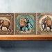 Set of 3 Indian Temples Ceramic Wall Tiles - Gloss Finish - Indian Wall ...