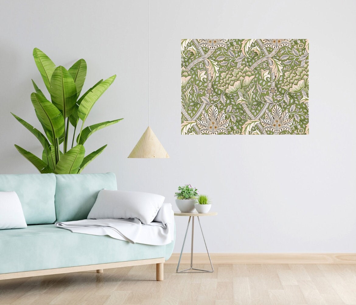 William Morris Windrush Ceramic Tile Mural: Arts & Crafts Decor - Etsy