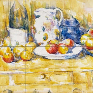 Tile Mural/mosaic Ceramic Panel of Paul Cezanne -fruit Mural - Cezanne ...