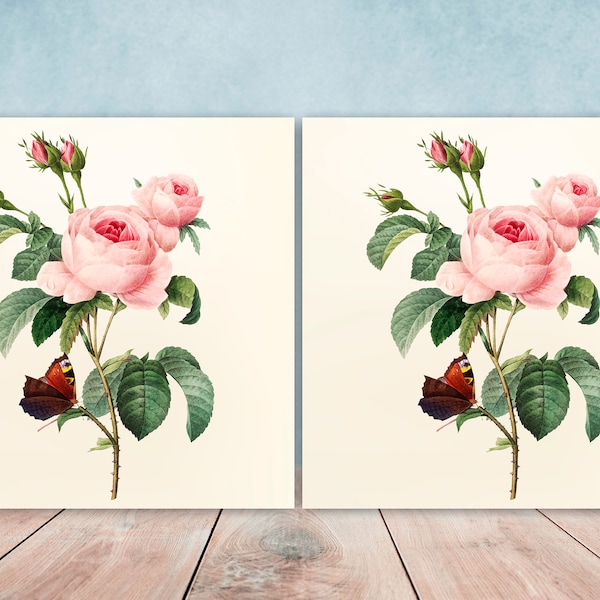 Rose Tiles - Etsy