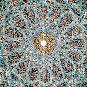 Tile Mural/mosaic Ceramic Panel of Arabic Pattern - Arabic Art Decor ...