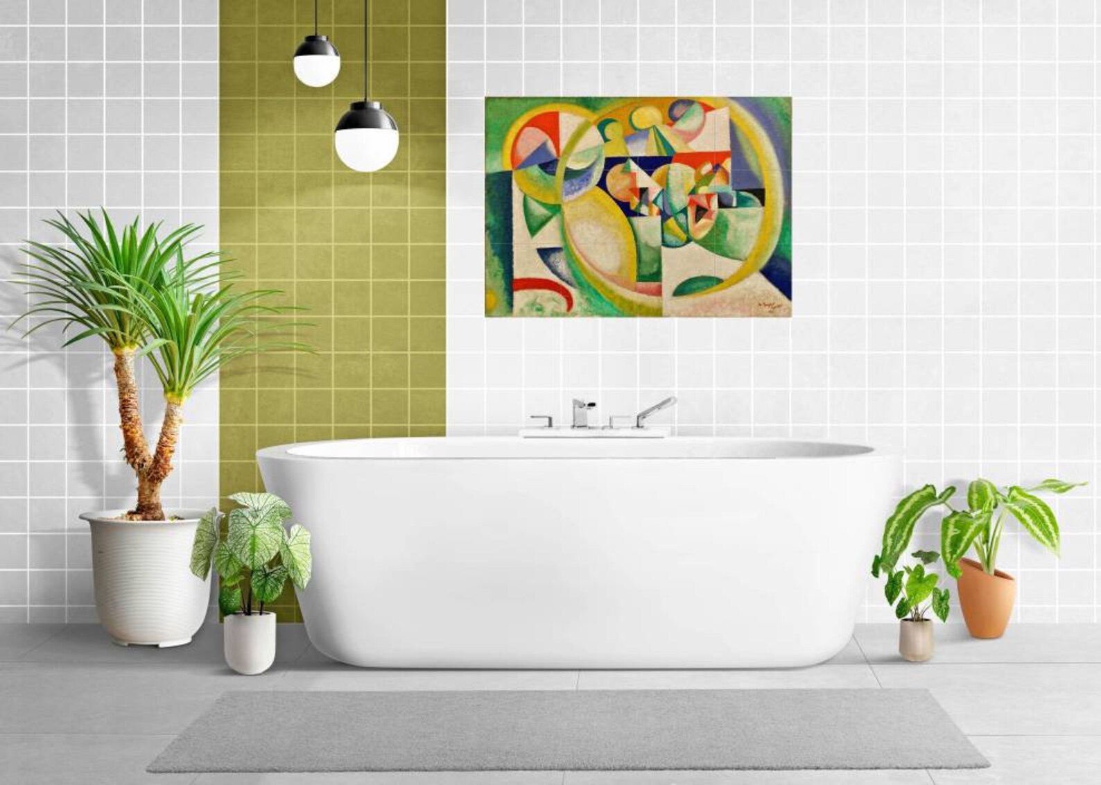 Tile Mural/mosaic Ceramic Panel of Cardoso Study B Amadeo De - Etsy