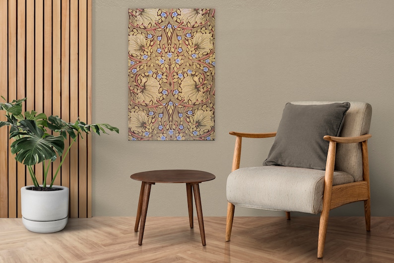 William Morris Pimpernel Tile Mural: Vintage Floral Ceramic Panel - Etsy UK