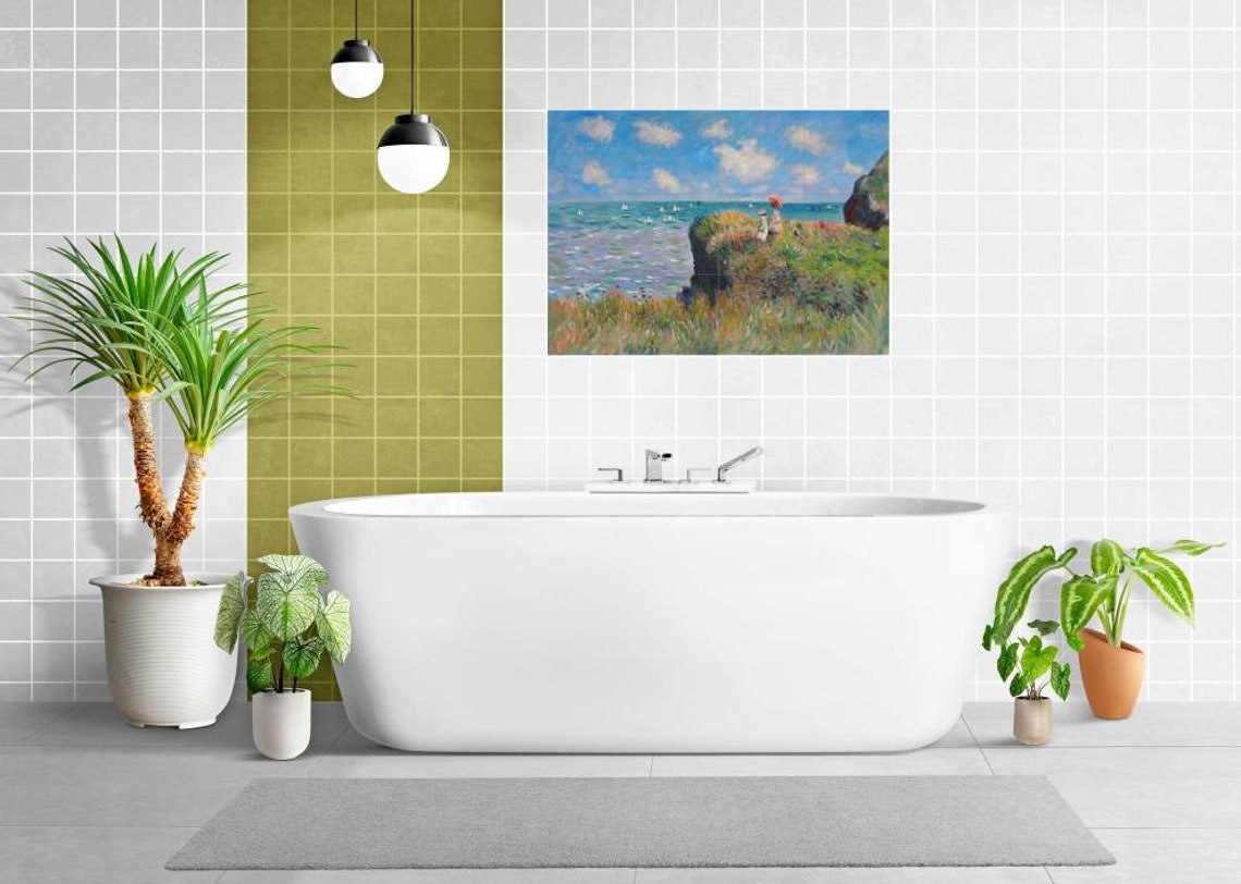 Tile Mural/mosaic Ceramic Panel of Claude Monet Monet Cliff - Etsy