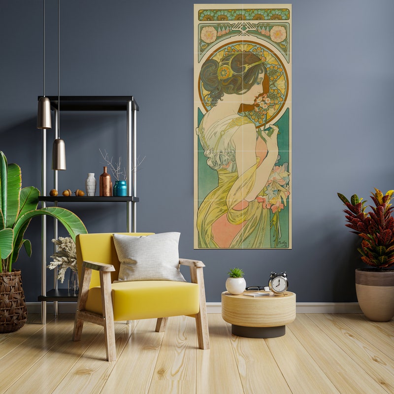 Mucha Tiles - Etsy