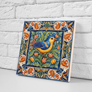 Sicilian Ceramic Tiles Set of 3 Sicilian Wall Decor Tiles Kitchen ...