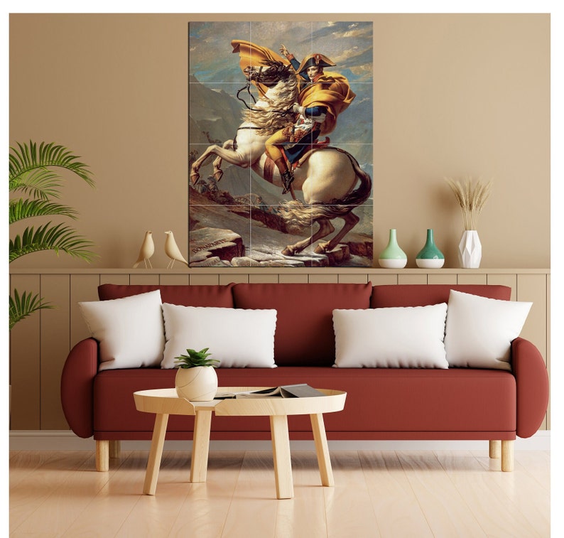 Napoleon Crossing the Alps Tile Mural: Louis David Bonaparte Art - Etsy