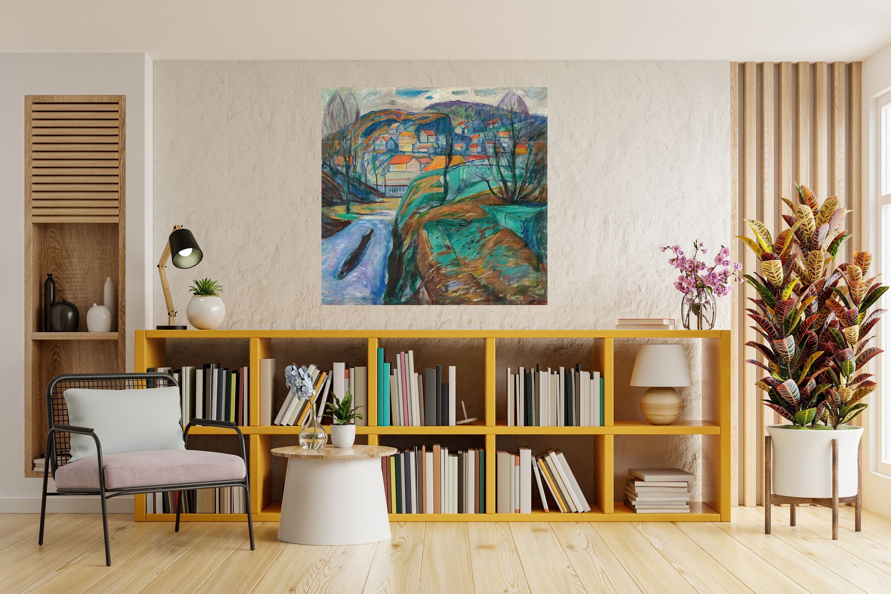 Edvard Munch Ceramic Tile Mural: Kragerø in Spring Art Print - Etsy