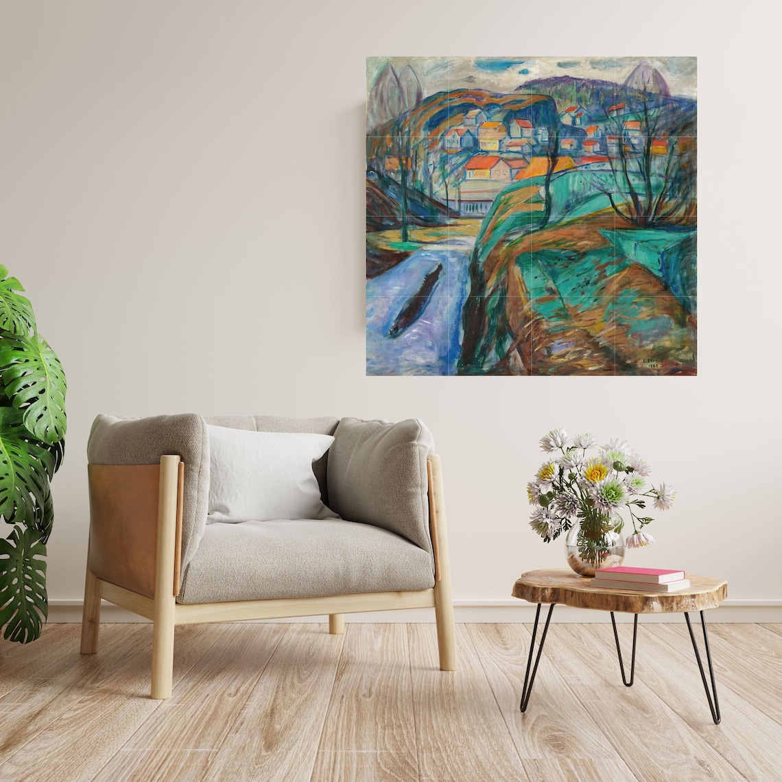 Edvard Munch Ceramic Tile Mural: Kragerø in Spring Art Print - Etsy