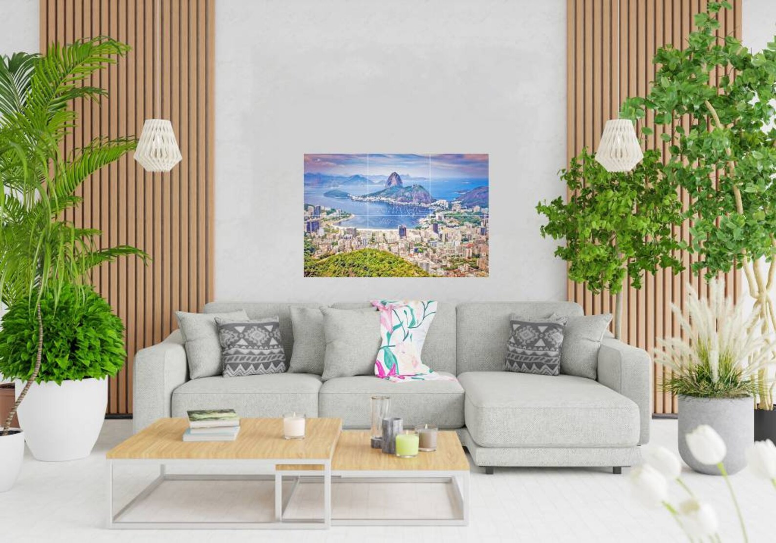 Rio De Janeiro Tile Mural: Brazil Cityscape Ceramic Panel Landscape ...