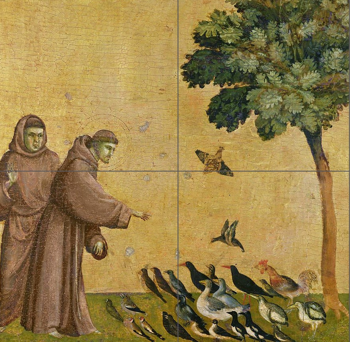 Saint Francis of Assisi Tile Mural: Religious Ceramic Panel Wall Art - Etsy