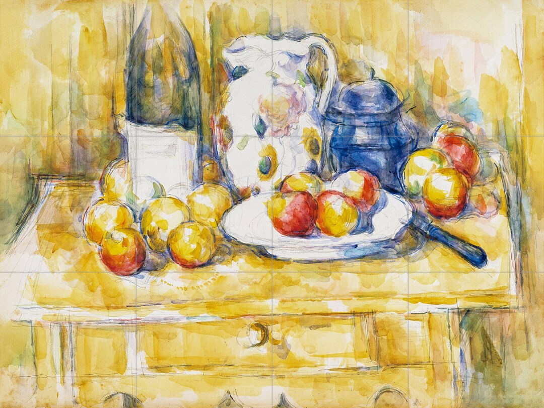 Tile Mural/mosaic Ceramic Panel of Paul Cezanne -fruit Mural - Cezanne ...