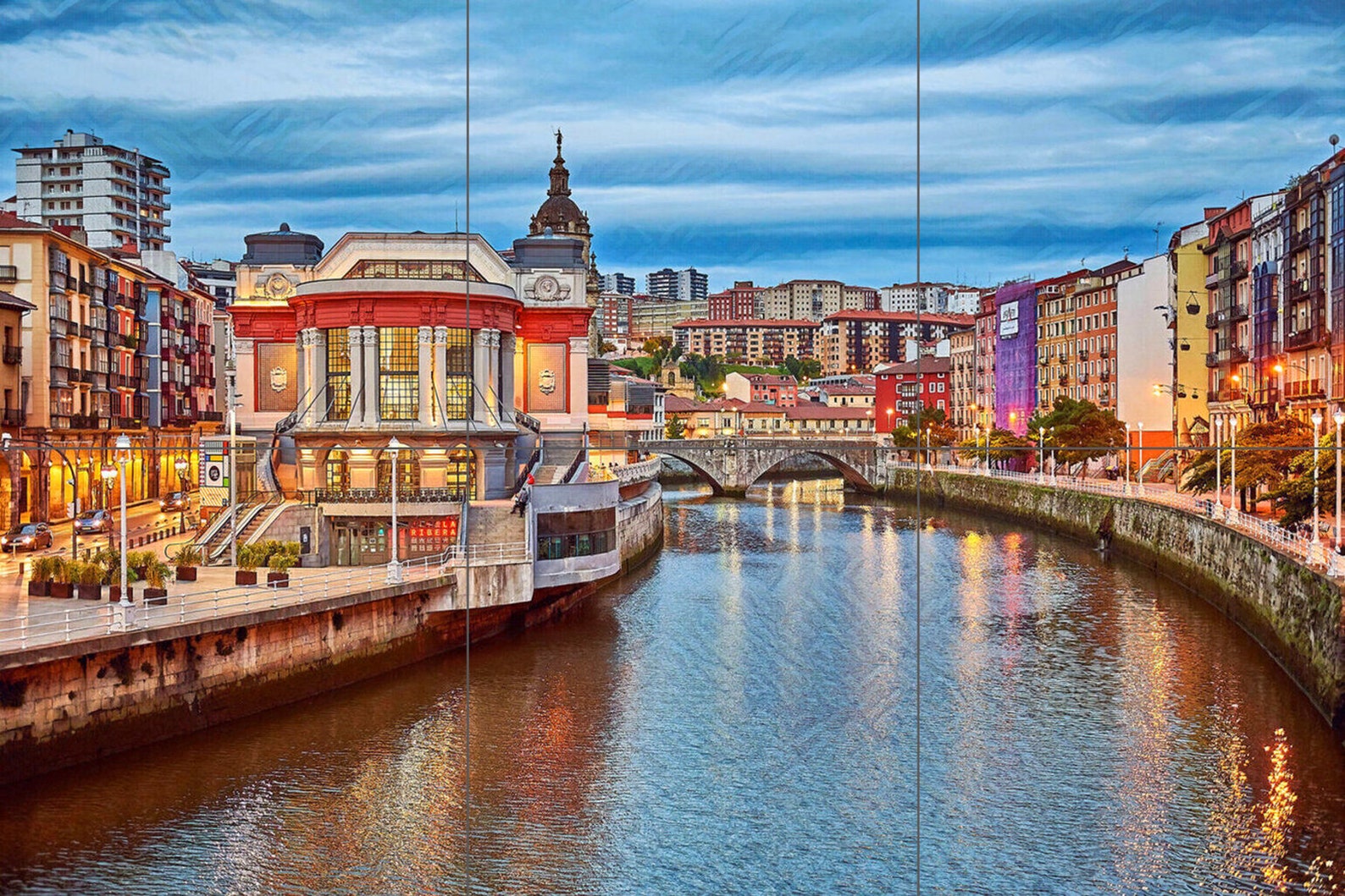 Tile Mural/mosaic Ceramic Panel of Bilbao Biscay Spanish | Etsy