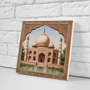 Set of 3 Indian Temples Ceramic Wall Tiles - Gloss Finish - Indian Wall ...