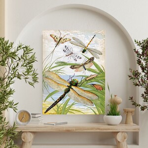 Tile Mural/mosaic Ceramic Panel of Dragonflies - William Houghton - Insect Tile Mural - Wall ...