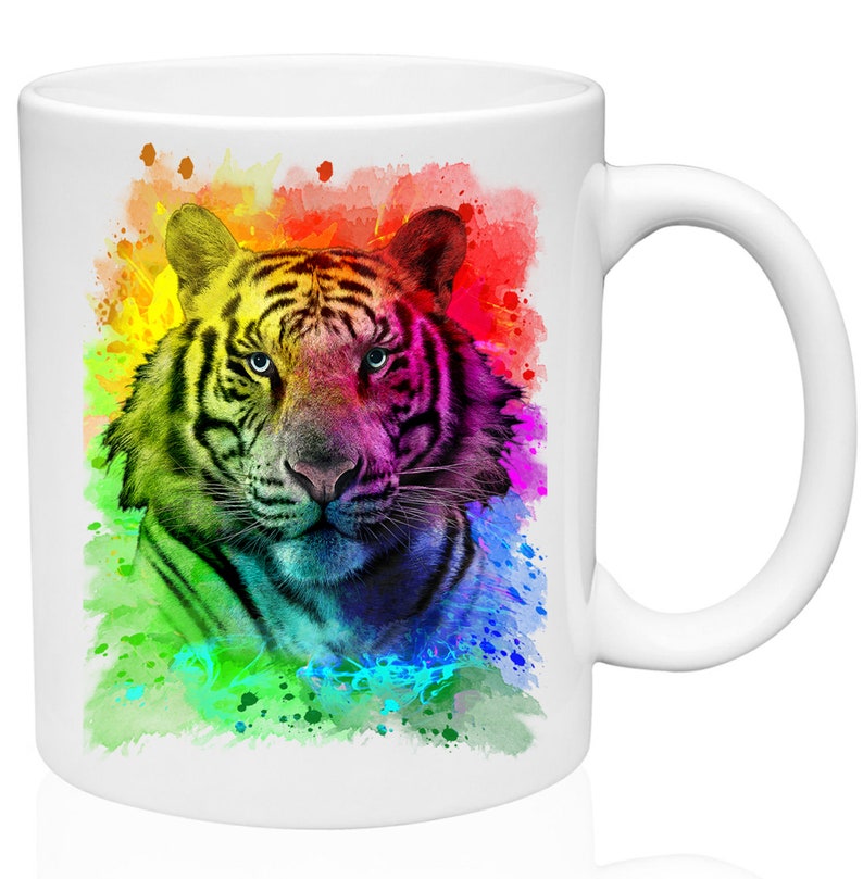 White Tiger 11oz Ceramic High Quality Coffee Mug | Etsy