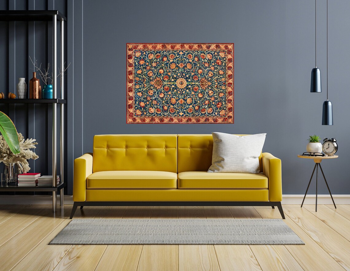 Arabic Tile Mural: Islamic Art Ceramic Panel, Moorish Decor - Etsy