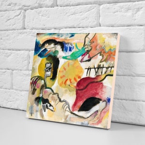 Kandinsky Ceramic Tile Set: Abstract Art Decor, Backsplash Tiles - Etsy