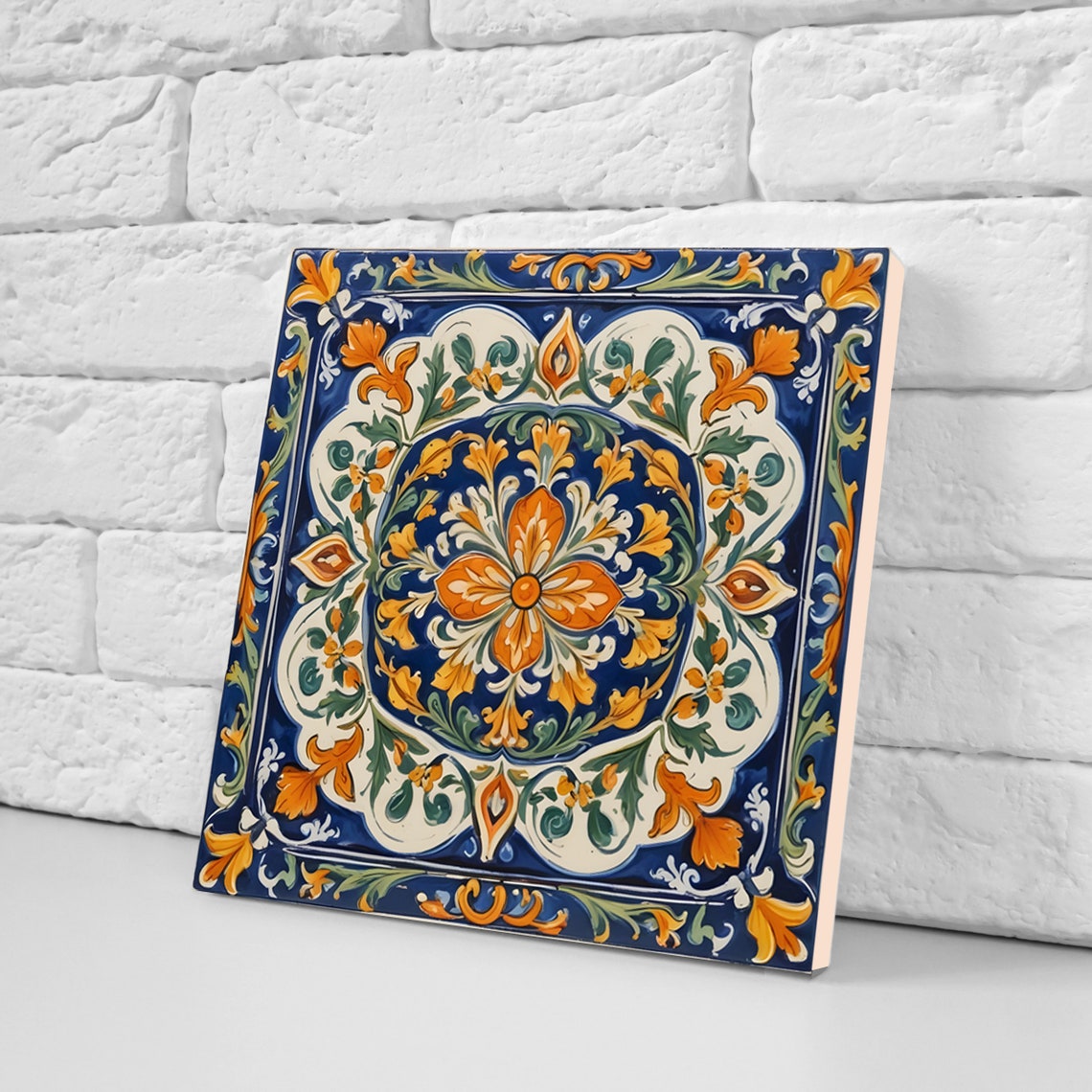 Sicilian Ceramic Tiles: Set of 3 Mediterranean Wall Decor - Etsy