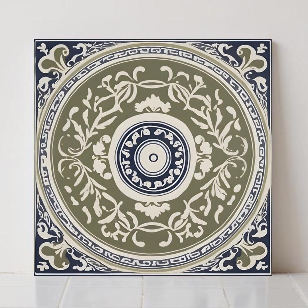 Greek Mediterranean Ceramic Tiles: Kitchen Backsplash, Table Decor ...