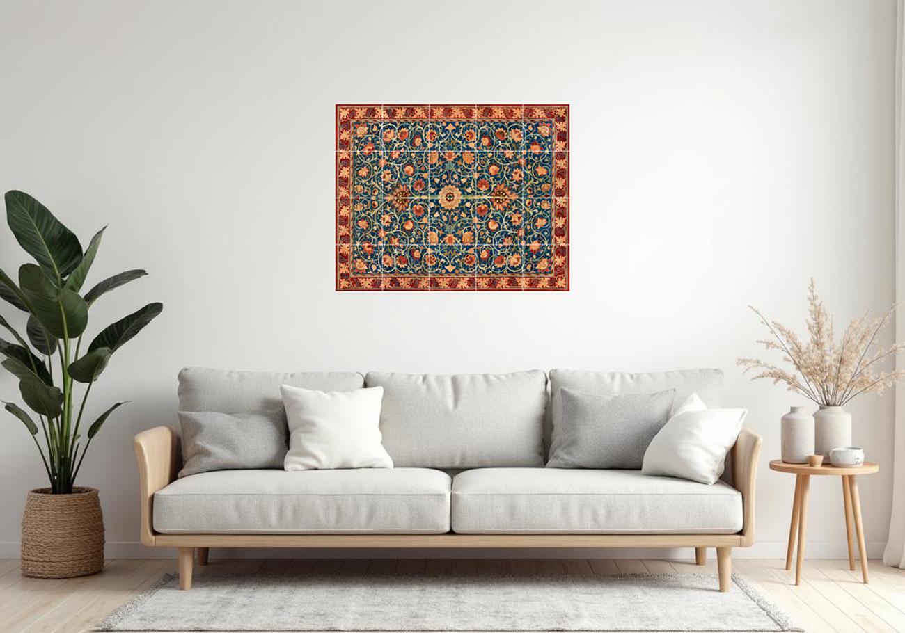 Arabic Tile Mural: Islamic Art Ceramic Panel, Moorish Decor - Etsy