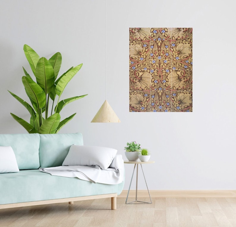 Tile Mural/mosaic Ceramic Panel of William Morris Pimpernel - Etsy