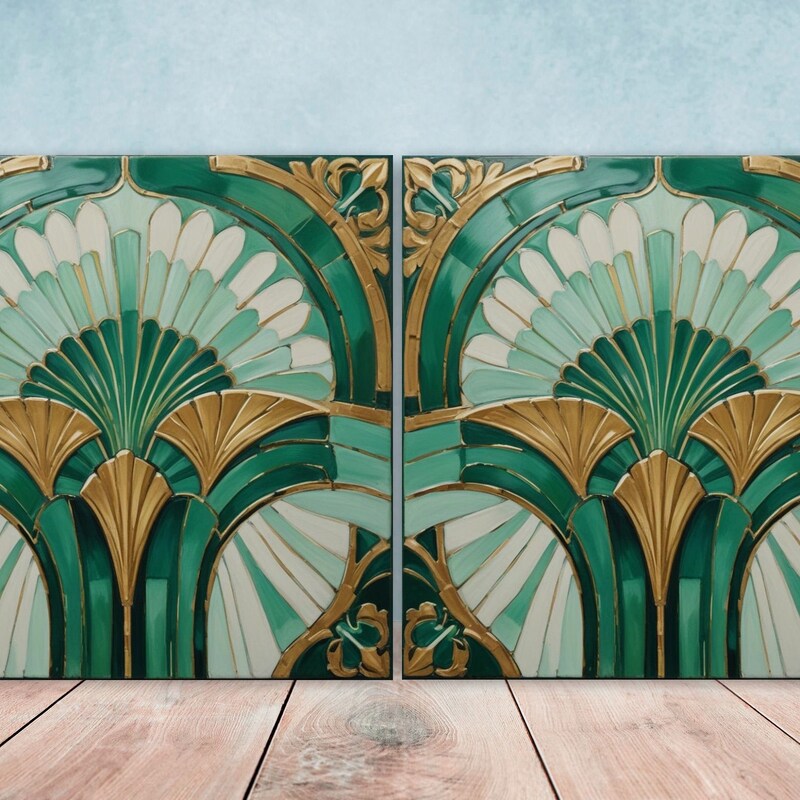Art Deco Tile - Etsy