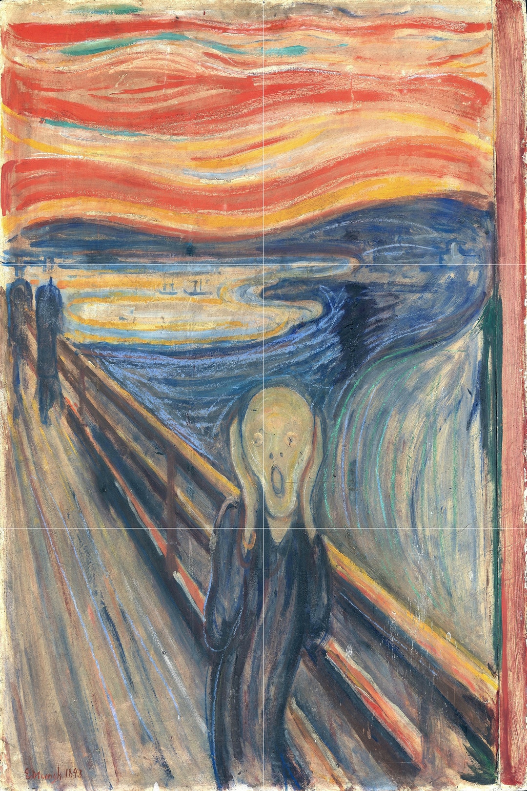 Tile Mural/mosaic Ceramic Panel of Edvard Munch Scream Munch Print ...