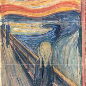 Tile Mural/mosaic Ceramic Panel of Edvard Munch Scream Munch Print ...