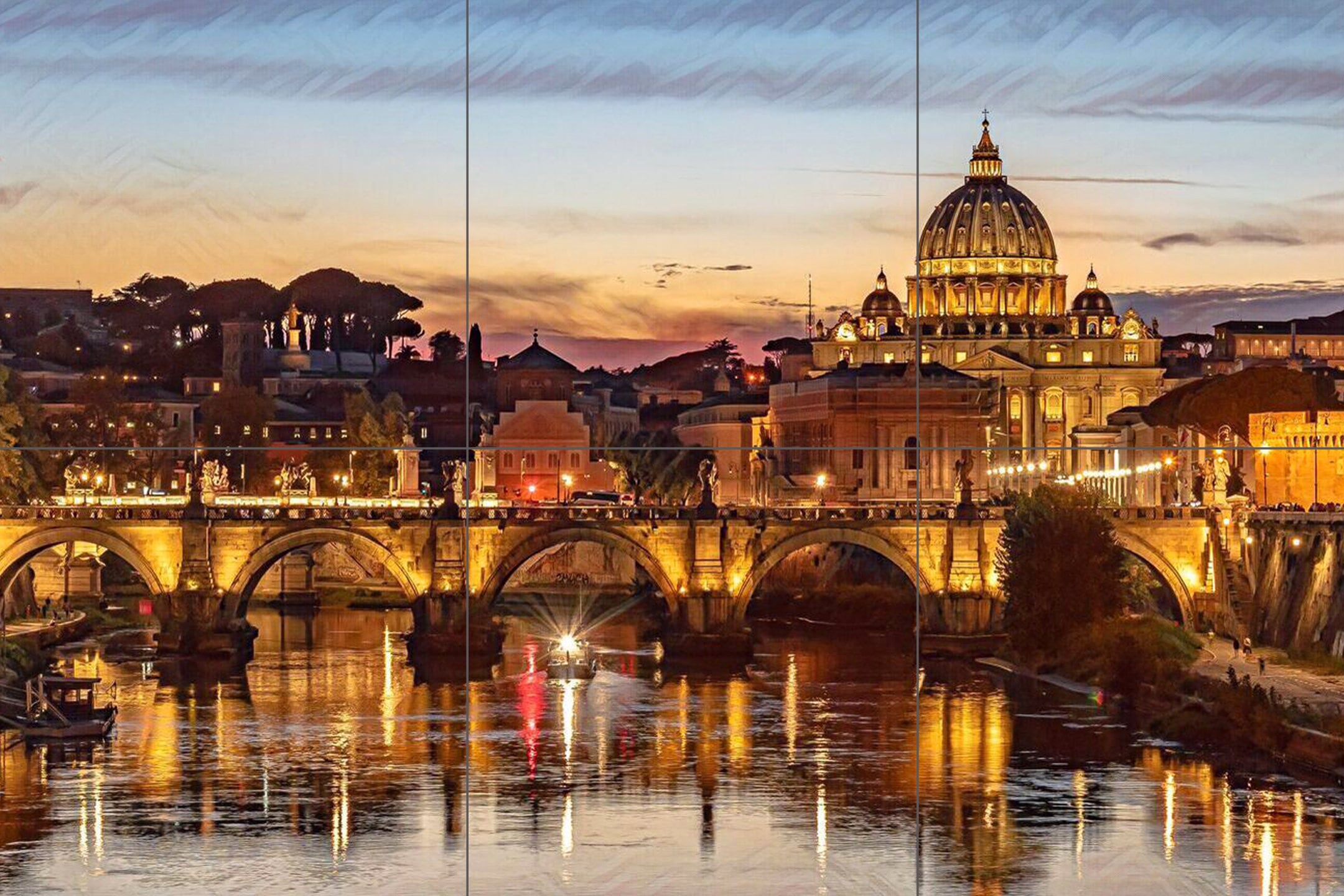 Tile Mural/mosaic Ceramic Panel of the Vatican Rome Wall Print Vatican ...