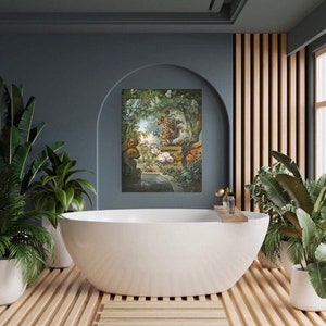 Tile Mural/mosaic Ceramic Panel of a Garden Scene With an Urn of ...