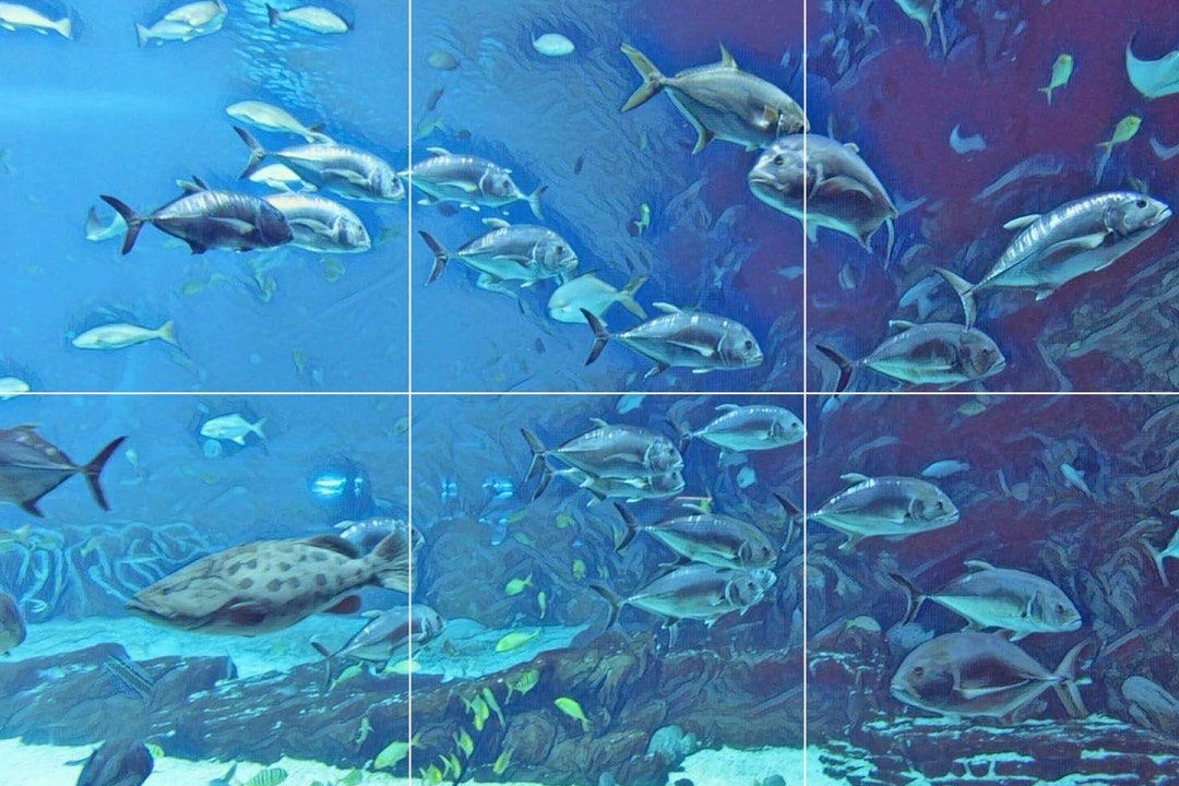 Tile Mural/mosaic Ceramic Panel of an Ocean Fish Underwater World ...