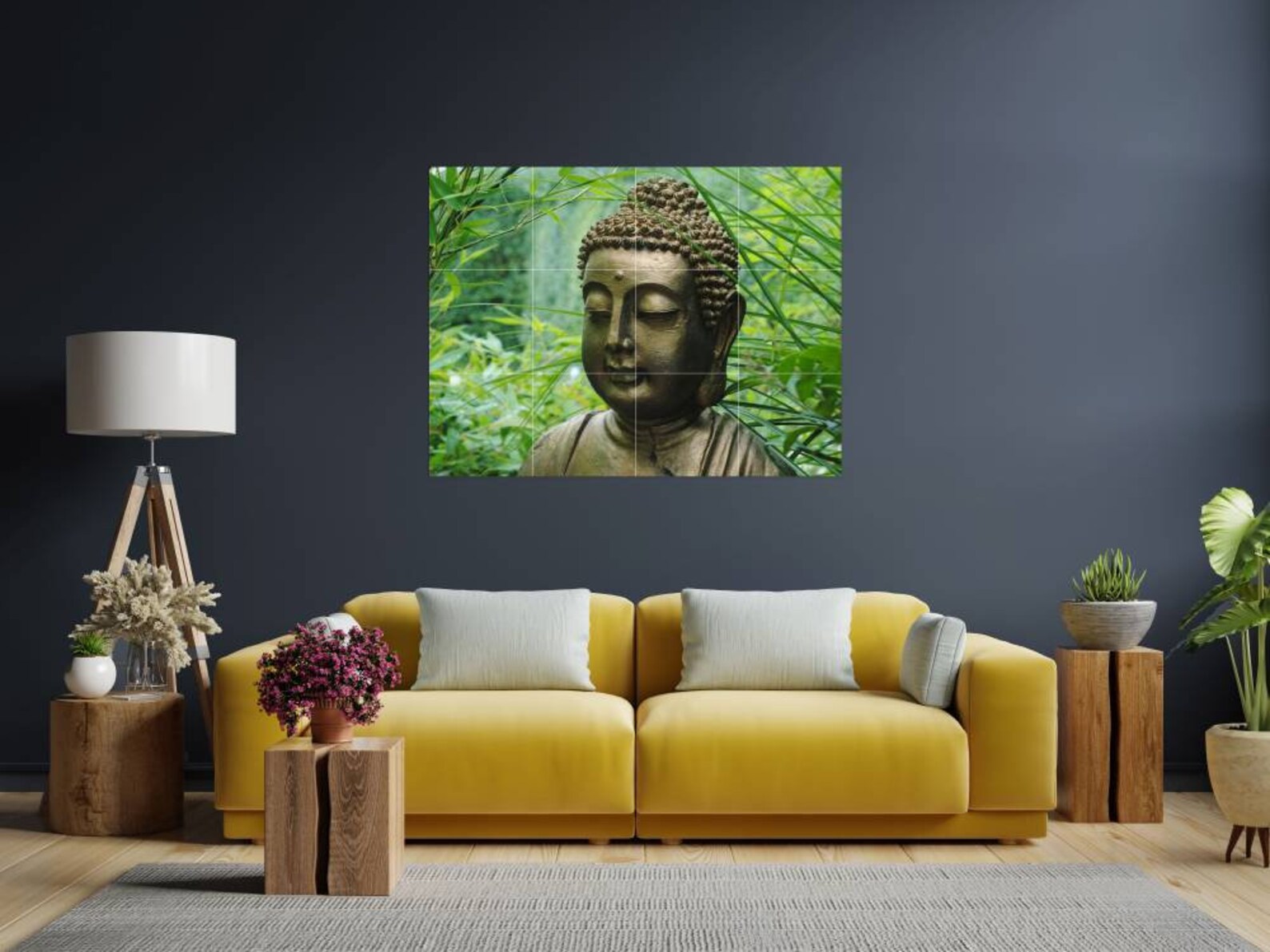 Tile Mural/mosaic Ceramic Panel of Buddha Meditation Home - Etsy