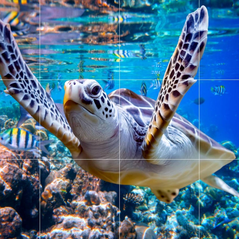 Sea Turtle Wall Mural - Etsy
