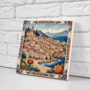 Sicilian Ceramic Tiles Set of 3 Sicilian Wall Decor Tiles Kitchen ...