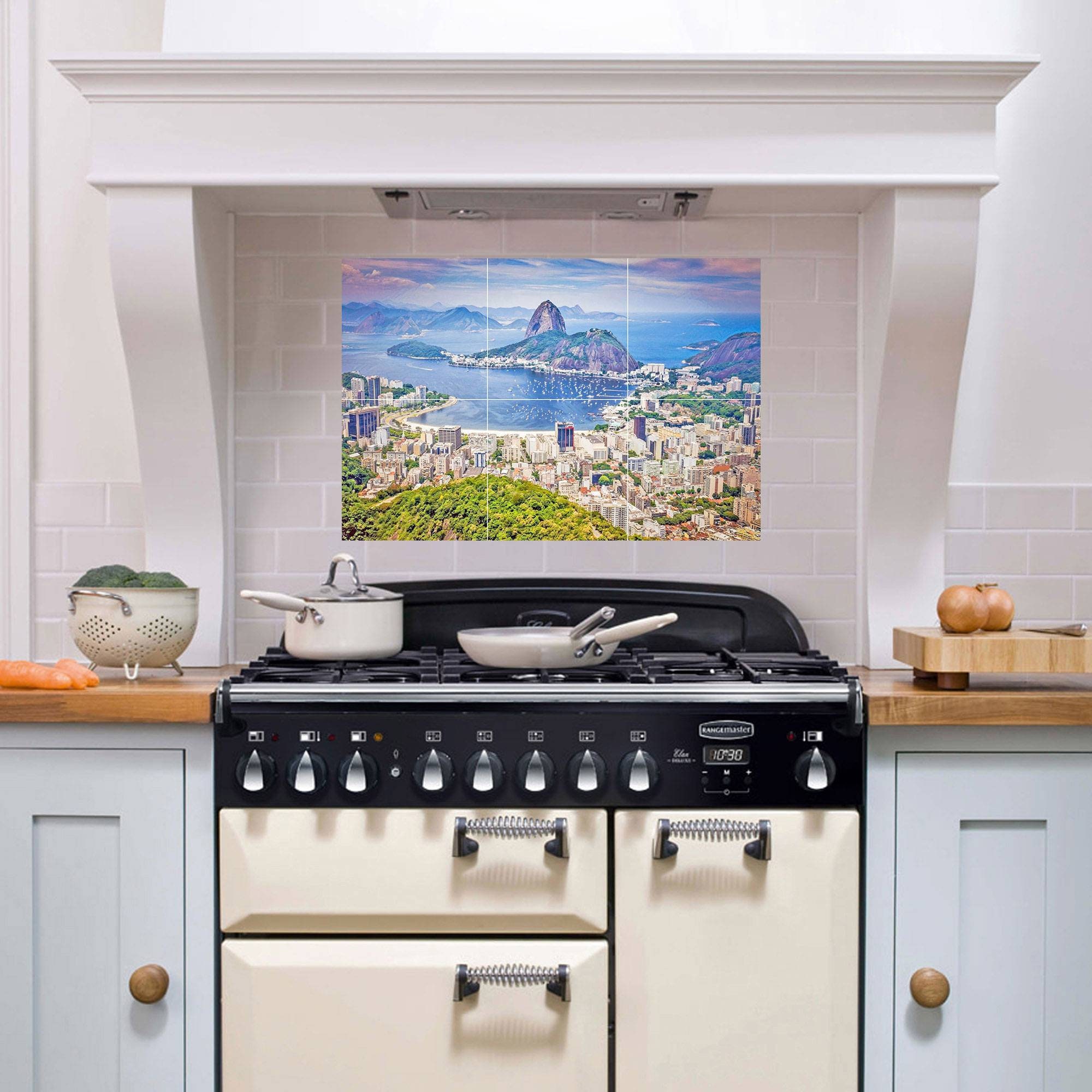 Rio De Janeiro Tile Mural: Brazil Cityscape Ceramic Panel Landscape ...