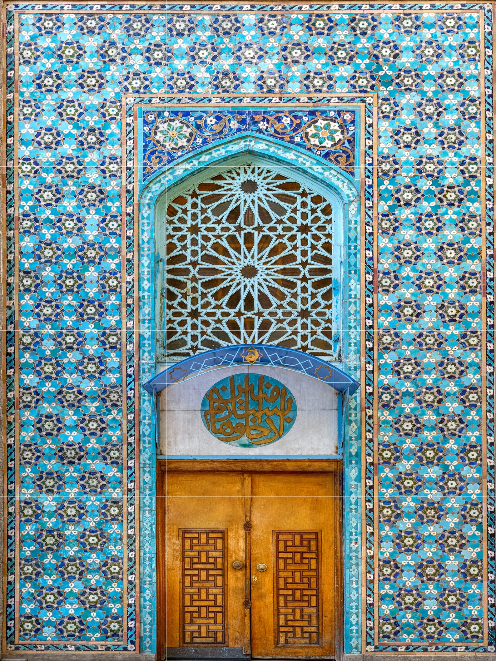 Tile Mural/mosaic Ceramic Panel of Arabic Architecture Door Pattern ...