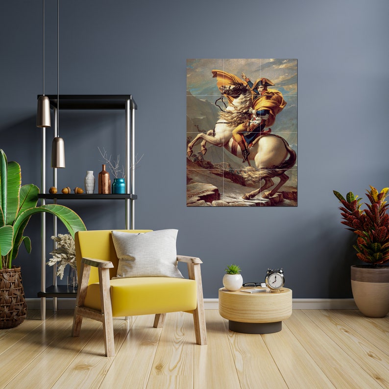 Napoleon Crossing the Alps Tile Mural: Louis David Bonaparte Art - Etsy