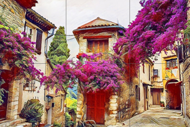 Tile Mural/mosaic Ceramic Panel of Provence France French - Etsy