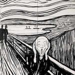 Tile Mural/mosaic Ceramic Panel of the Scream by Edvard Munch - Munch ...