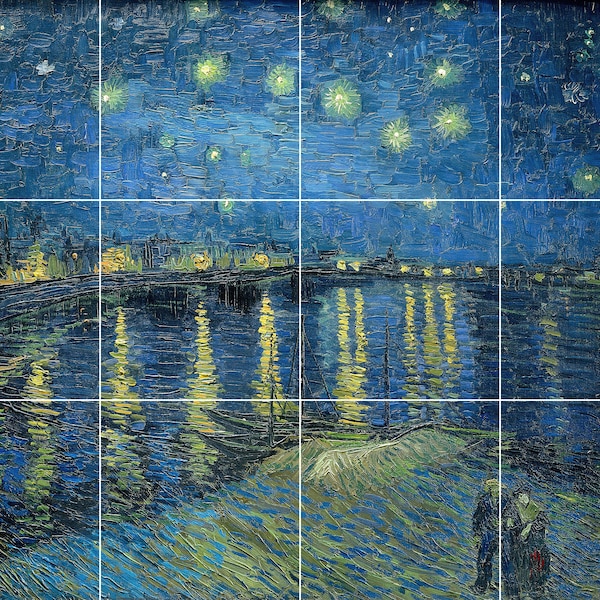 Monet Starry Night Print - Etsy