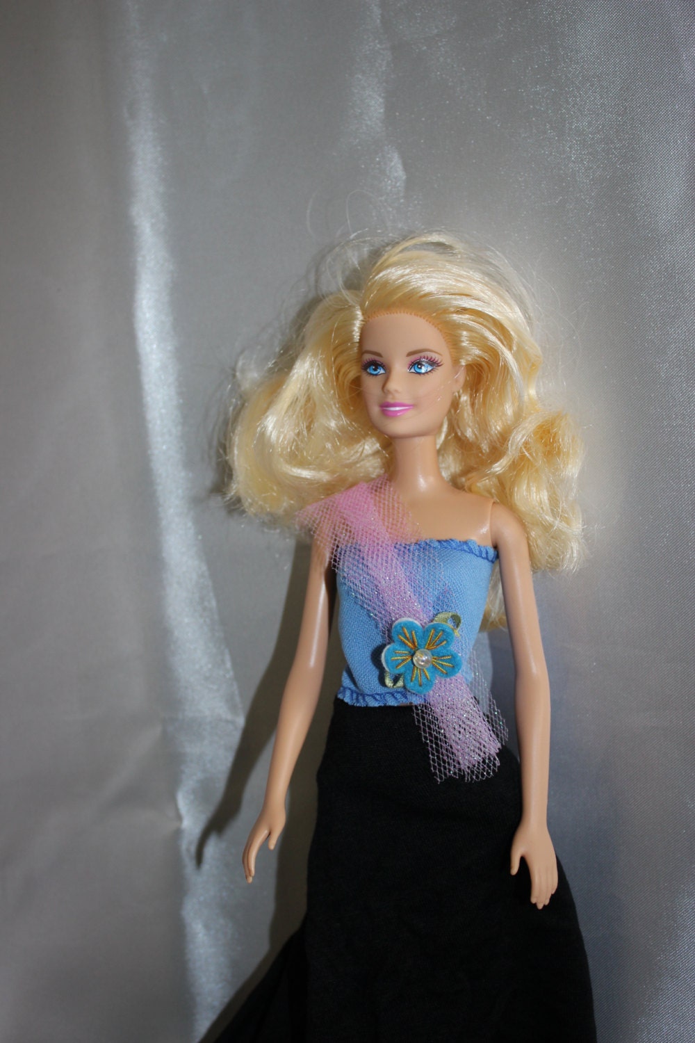 Blue Top With Flower for Barbie Doll - Etsy