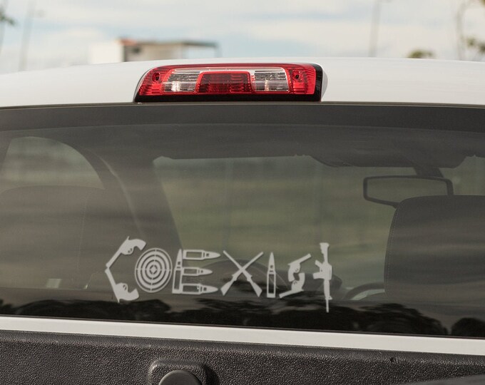 Guns Coexist Decal Coexist Decal Gun Decal Bullet Decal Rifle Decal ...