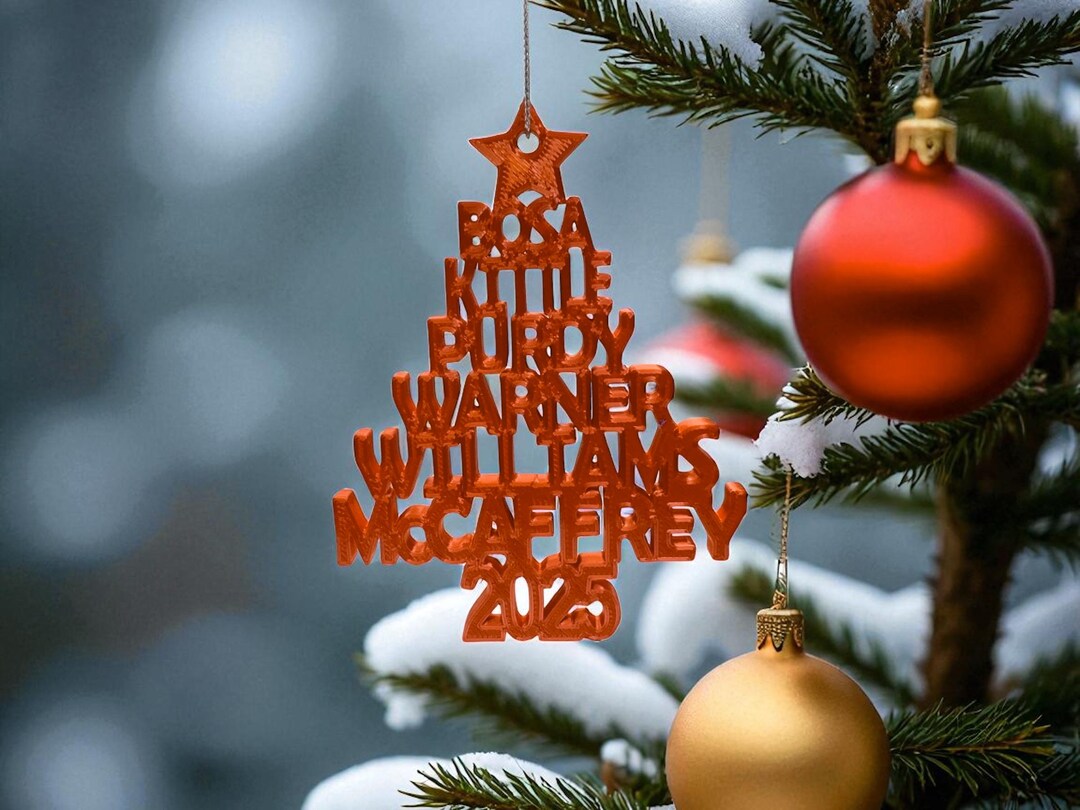 2025 San Francisco 49ers 3D Printed Christmas Tree Ornament - Etsy