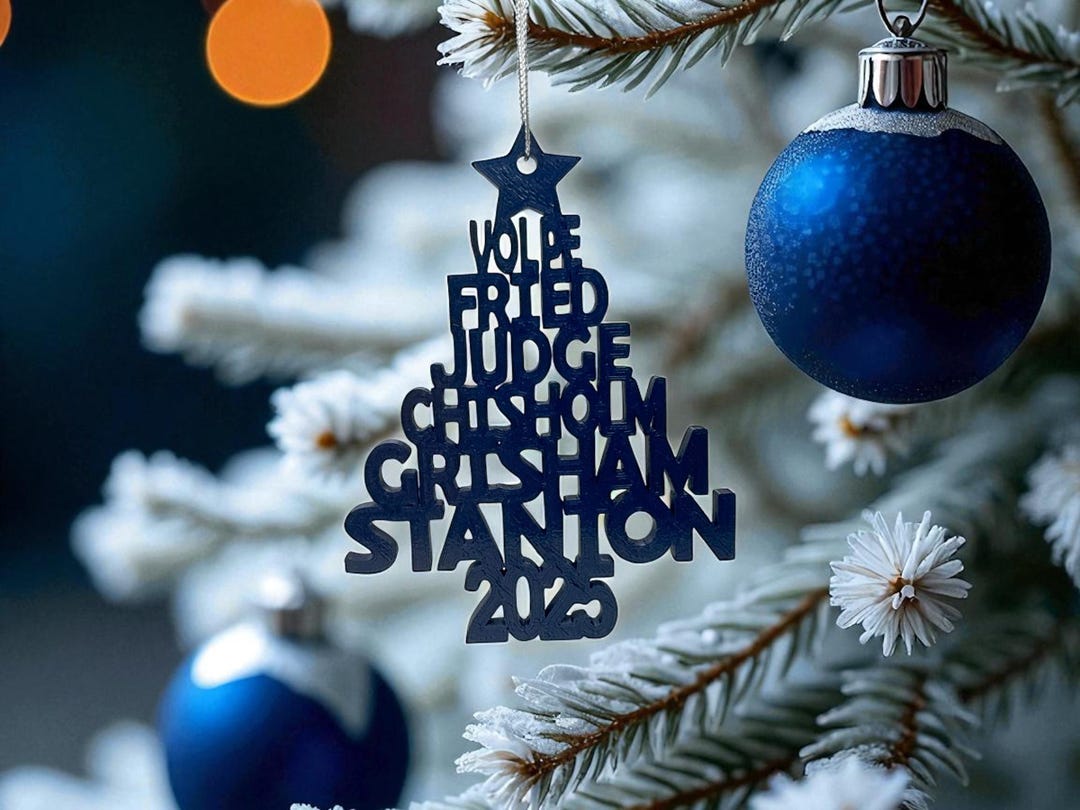 2025 New York Yankees 3D Printed Christmas Tree Ornament - Etsy